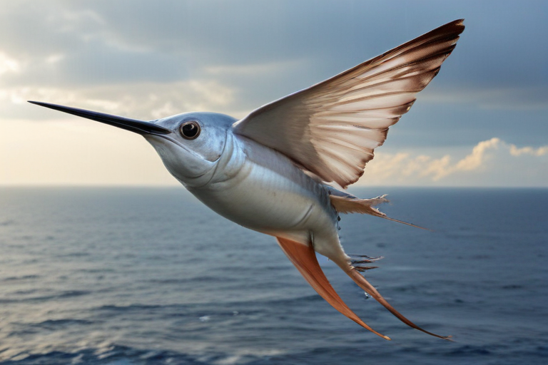 Flying Swordfish wish wings