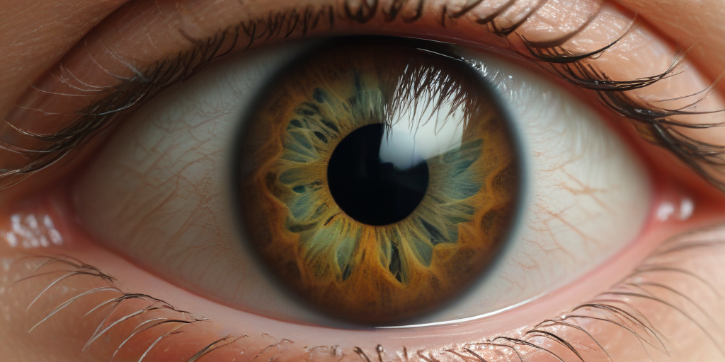A Close-Up View of a Stunning Human Eye with Intricate Details.