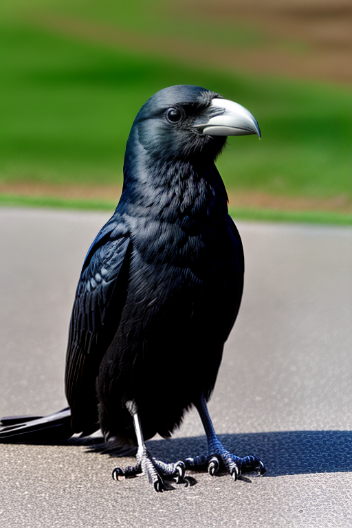 Crow sitting
