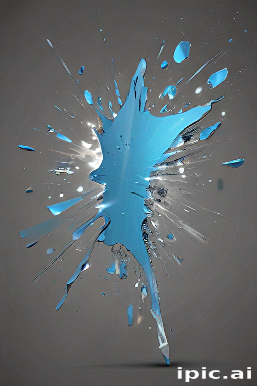 Dynamic Blue Splash Effect Creating an Eye-Catching Visual Impact