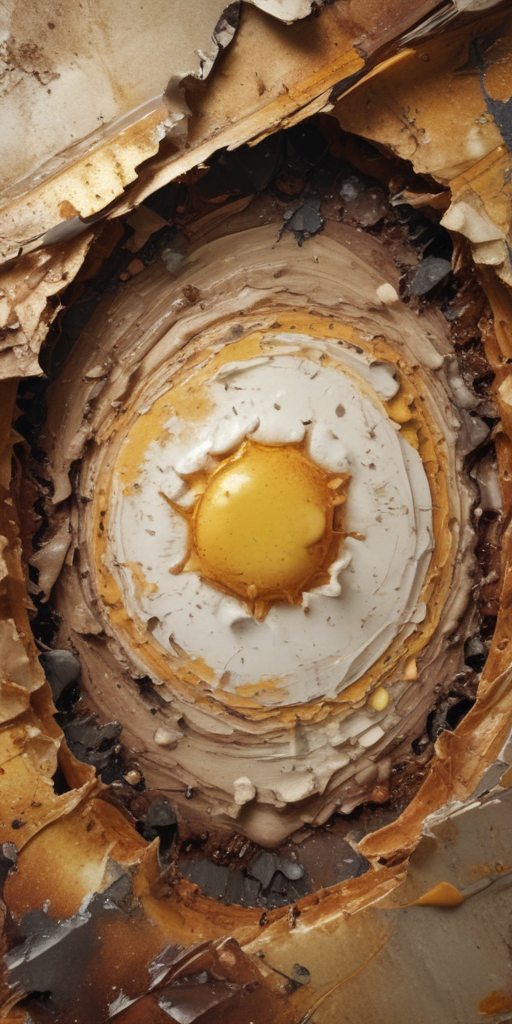 Intricate Layers of an Egg: A Stunning Close-Up Exploration of Nature