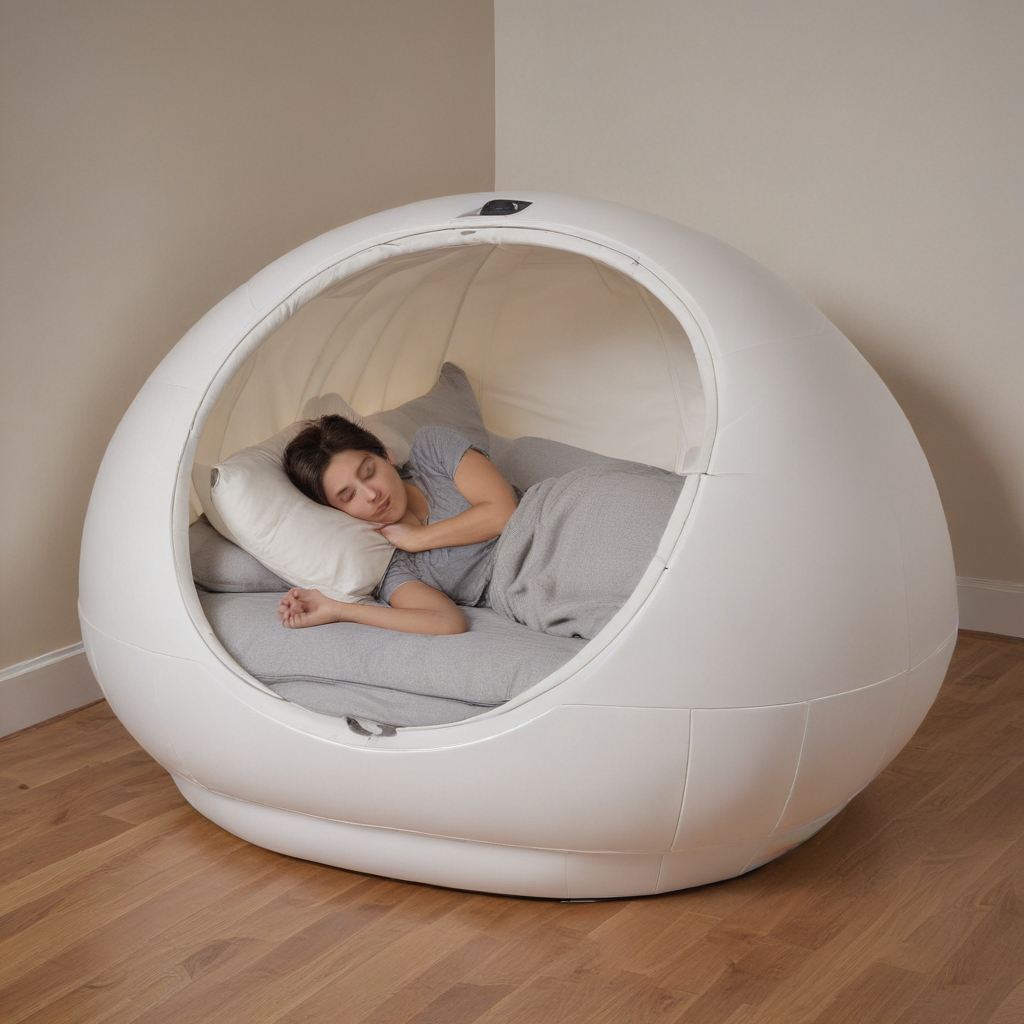 a comfortable sleep pod for college students