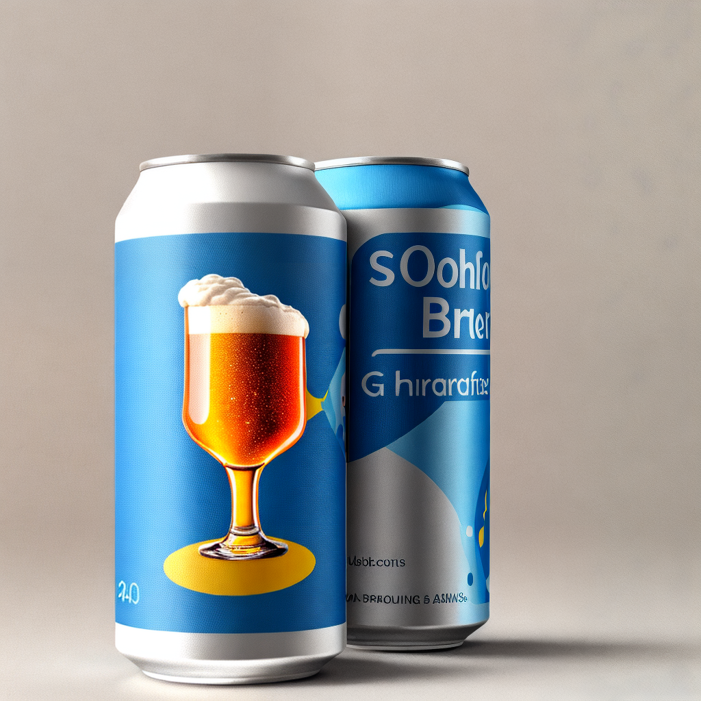 funky beer can illustration