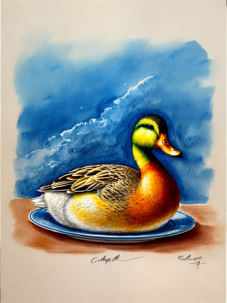 Duck with bread