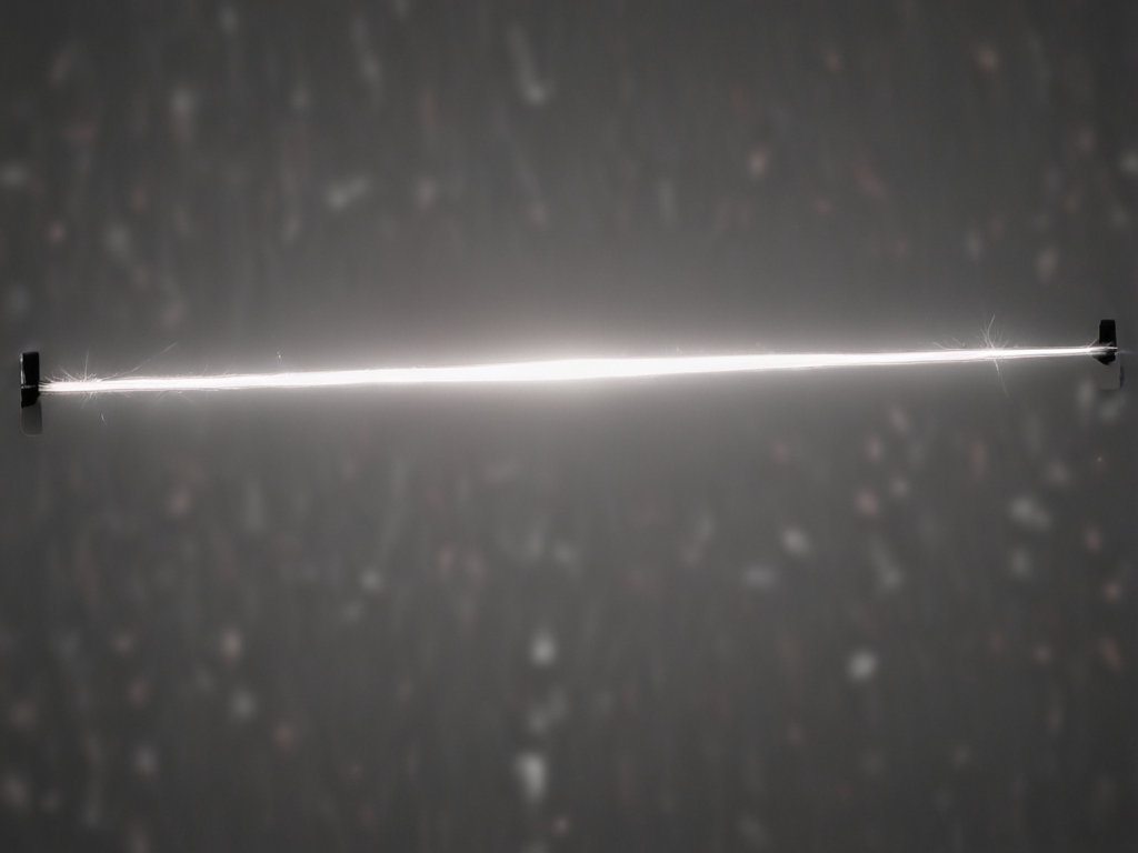 Illuminating the Void: A Glowing Wire Connecting Two Distant Points