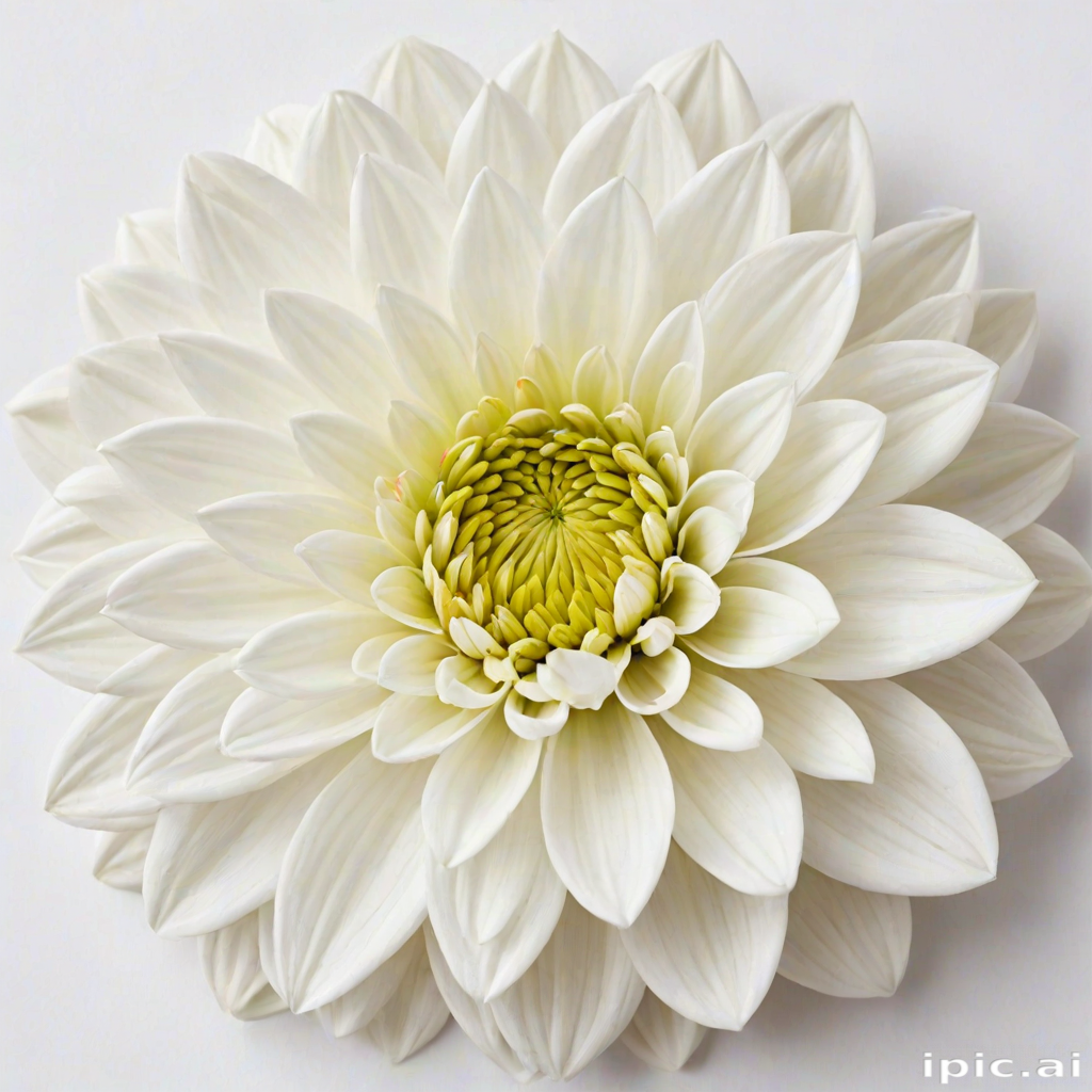 Exquisite Close-Up of a Large White Flower with Delicate Petals