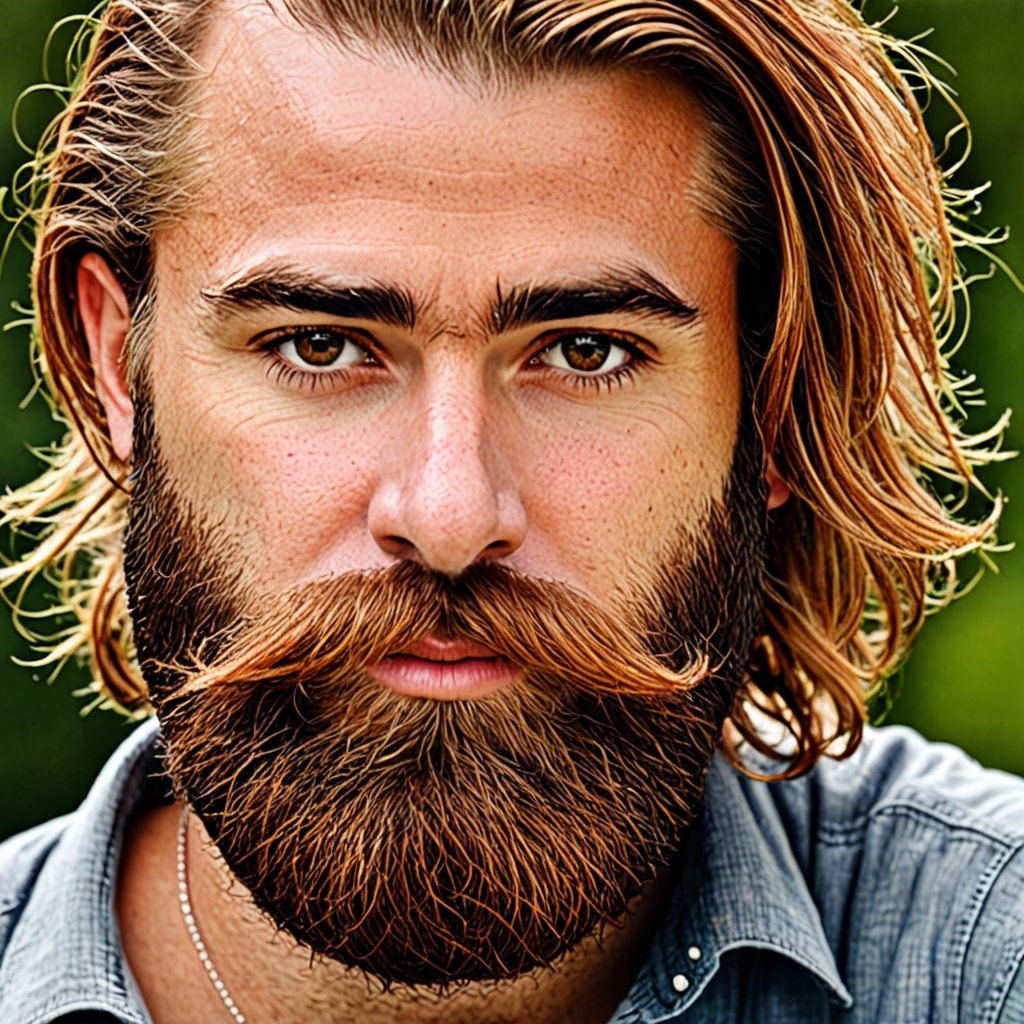 Guy with long brown beard