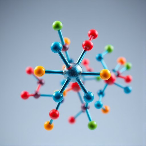 Generate a high-resolution 3D molecular structure of a complex organic ...