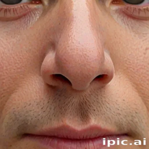 Hyper-Realistic Close-Up of a Human Face Featuring Intricate Skin Details