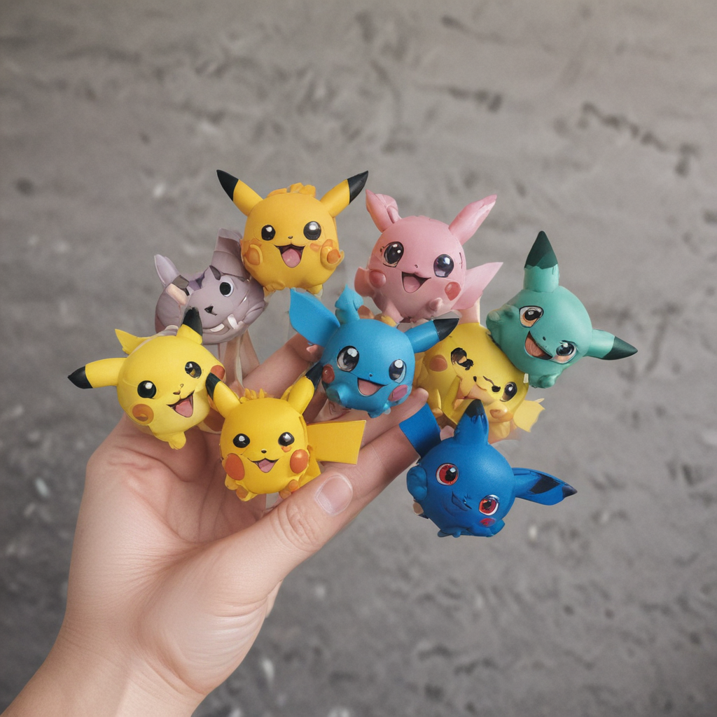 Pokémon group in the shape of a pick