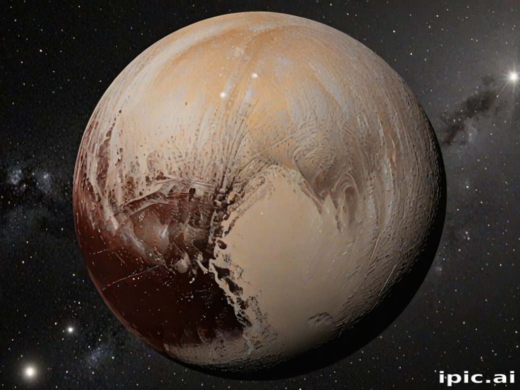 Exploring the Mysterious Surface Features of Distant Dwarf Planet Pluto