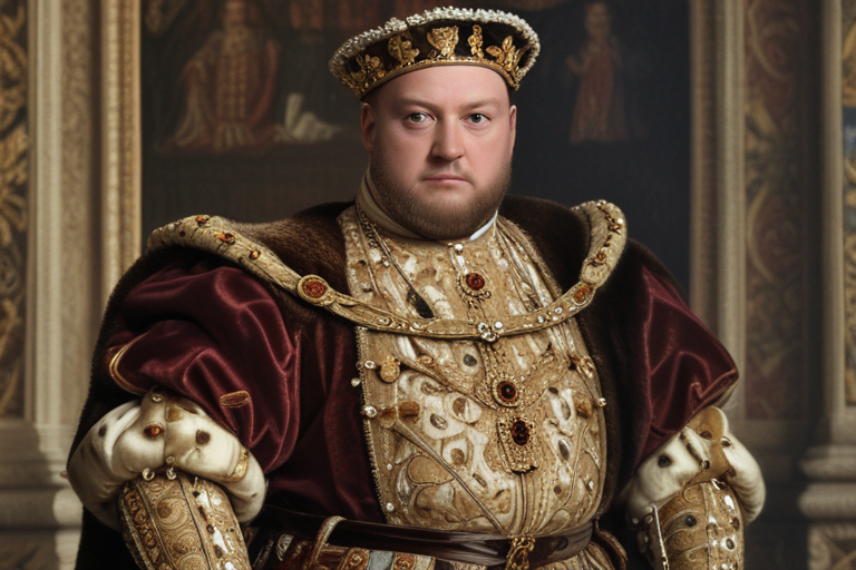 Realistic photo of King Henry VIII in real life