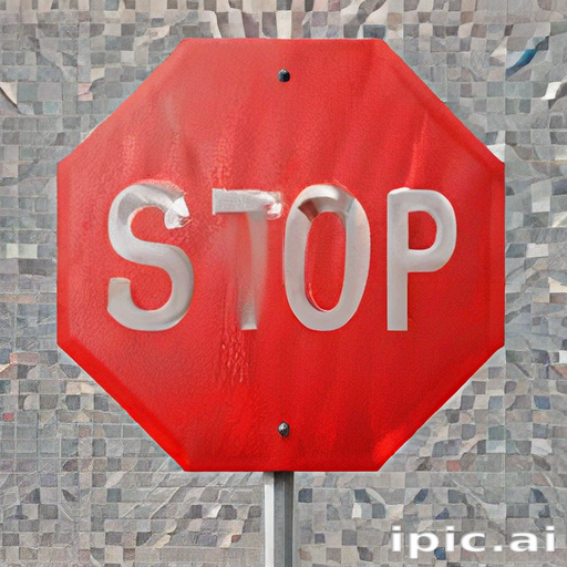 Bright Red Stop Sign Against a Textured Background Demanding Immediate ...