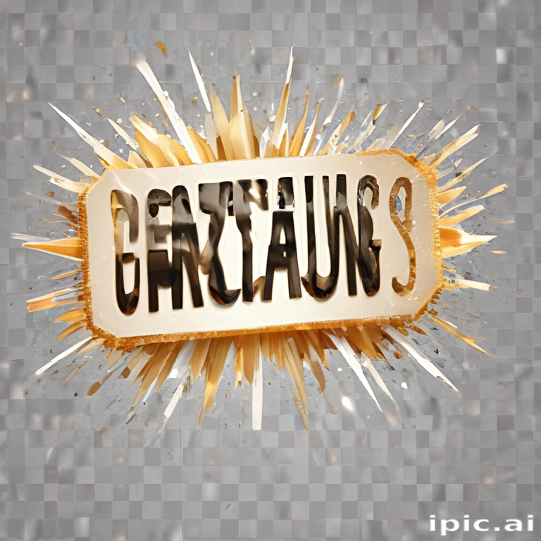 Dynamic and Bold Graphic Design Featuring Explosive Text Effects and Colors