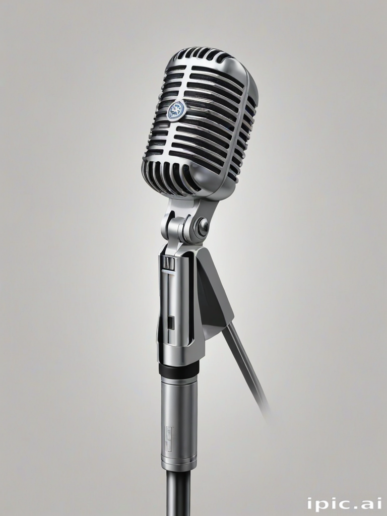 Classic Retro Microphone Ready for Captivating Performances and ...