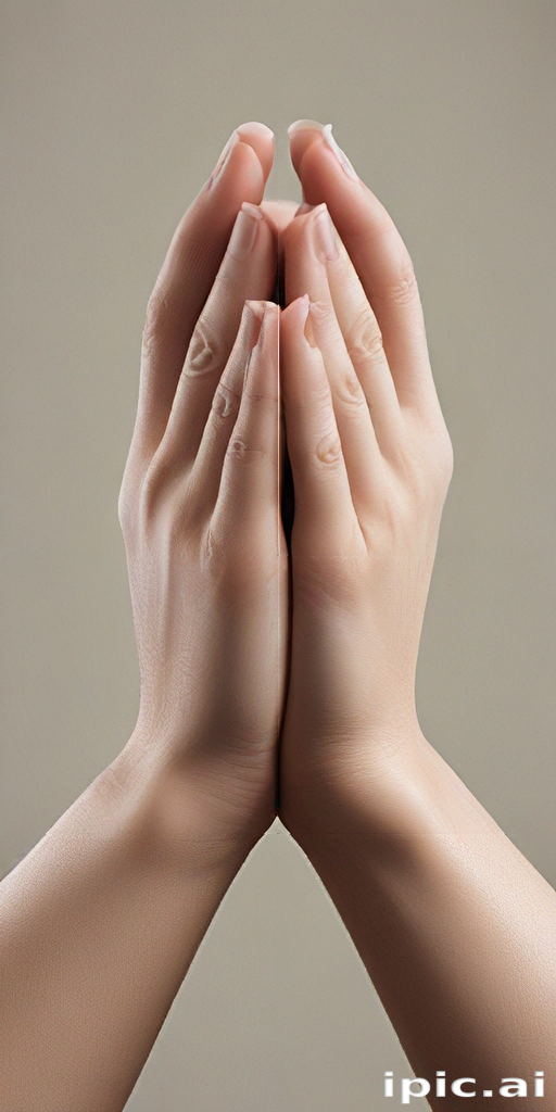Two Hands Coming Together in a Gesture of Unity and Peace