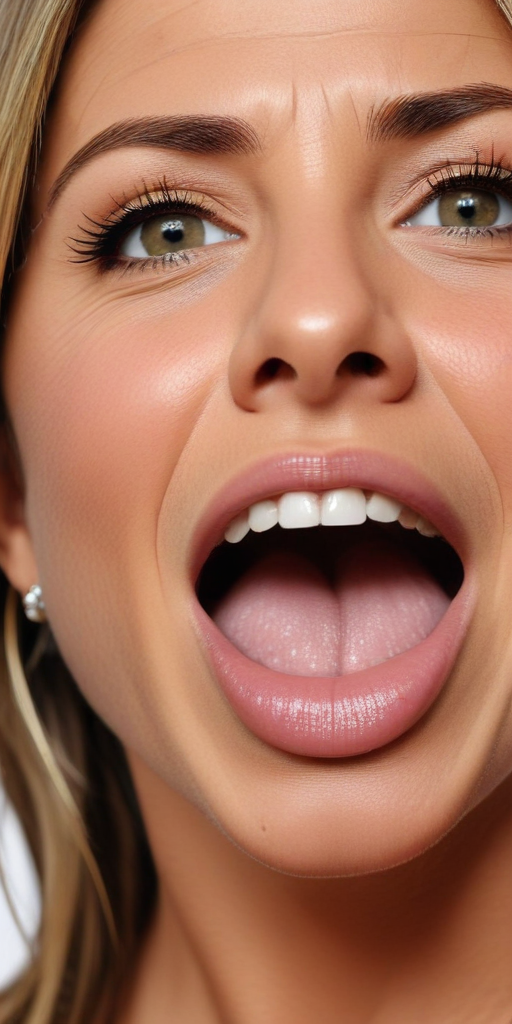 Jennifer aniston long tongue out