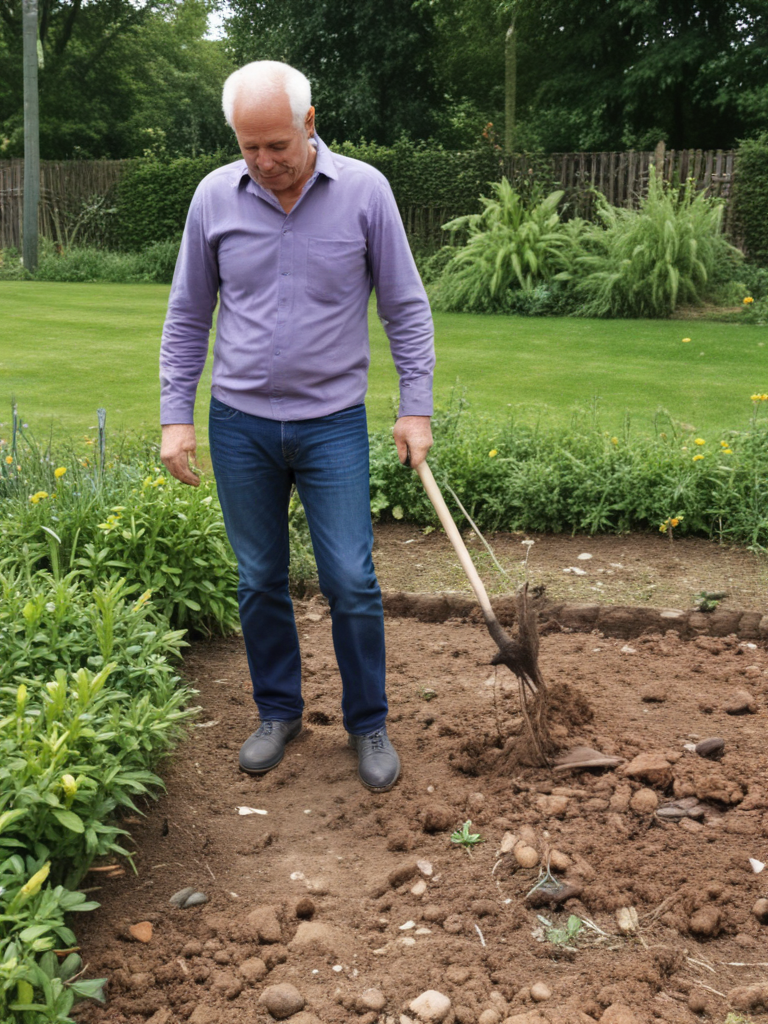 Gardener Upset Garden destruction