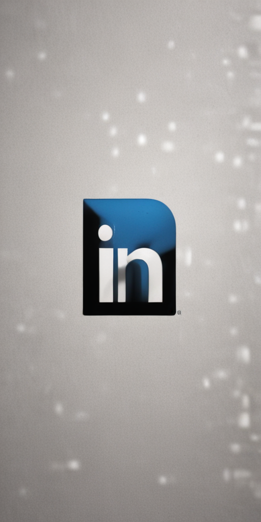 LinkedIn Logo Displayed Prominently Against a Subtle Grey Background