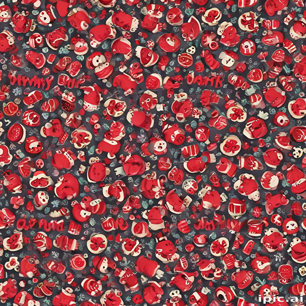 A Colorful Collection of Festive Red Icons Celebrating the Holiday Spirit.