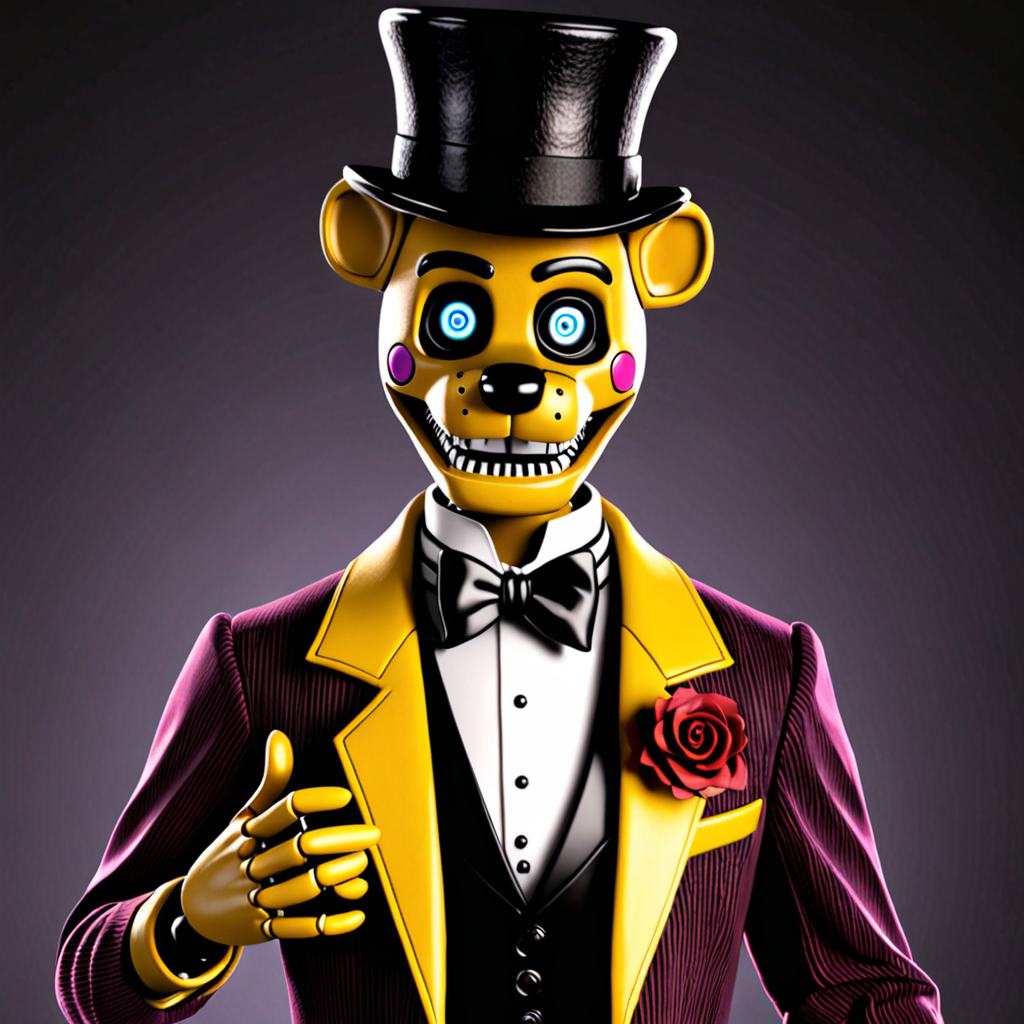 FNaF styled magician human animatronic