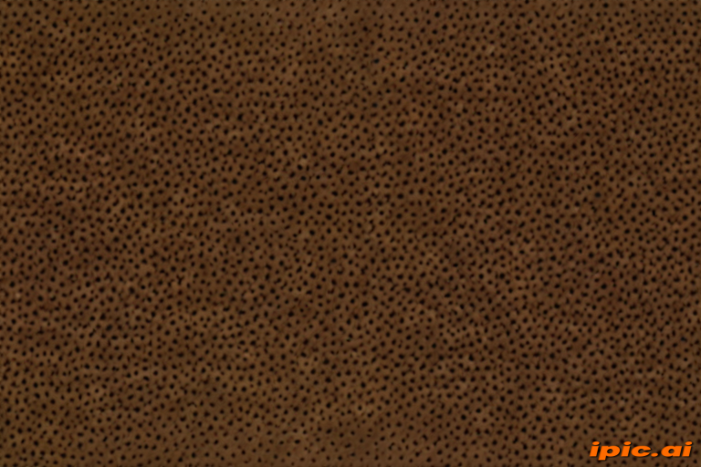 Close-Up View of Textured Brown Material with Small Dots and Patterns