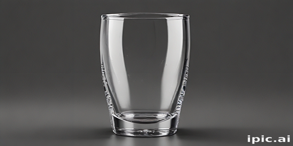 Elegant Clear Glass Cup Perfect for Serving Beverages and Refreshments