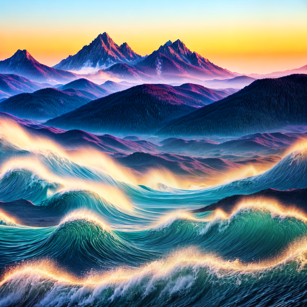 valleys of sound 2d waves that turn into mountains