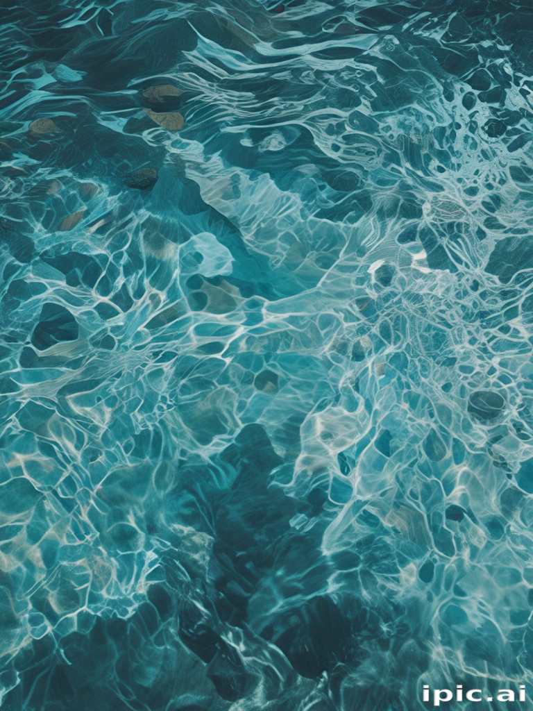 Captivating Patterns of Light and Reflection on Tranquil Water Surface