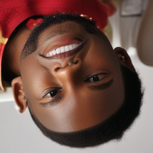 lebron smiling upsidedown