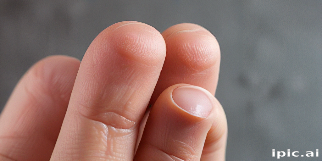 Close-Up View of Two Fingers Displaying Subtle Skin Textures and Details