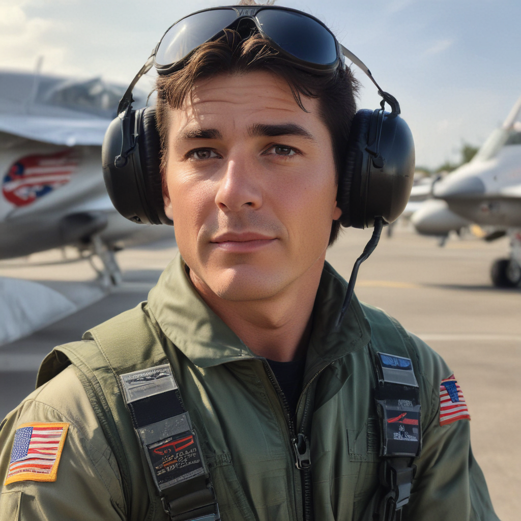 Goose and Maverick from Top Gun, retired from Military service, now ...