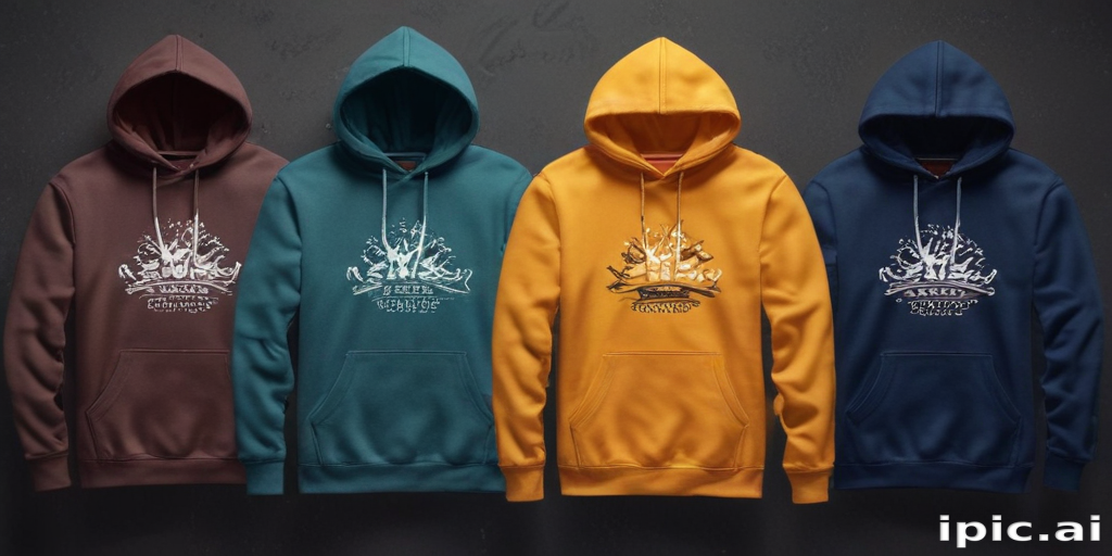 Stylish Collection of Colorful Hoodies Featuring Unique Graphic Designs ...