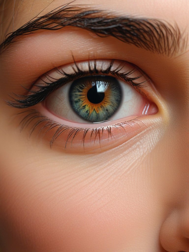 A Close-Up of a Beautiful Eye Showcasing Intricate Colors and Details.