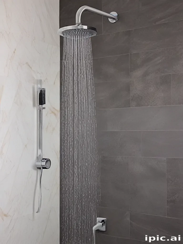 Modern Shower Design Featuring Sleek Fixtures and Elegant Water Flow