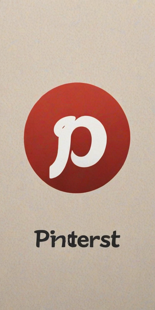 Stylized Representation of the Pinterest Logo in Bright Red and White