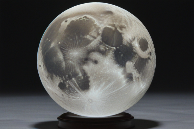Intricate Glass Moon Sculpture Illuminates with Stunning Detail and ...