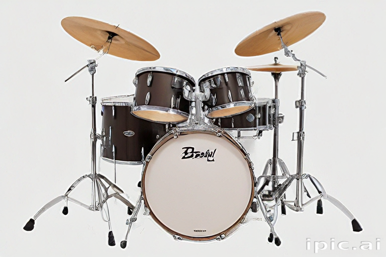 Classic Drum Set with Shine and Style Ready for Performance