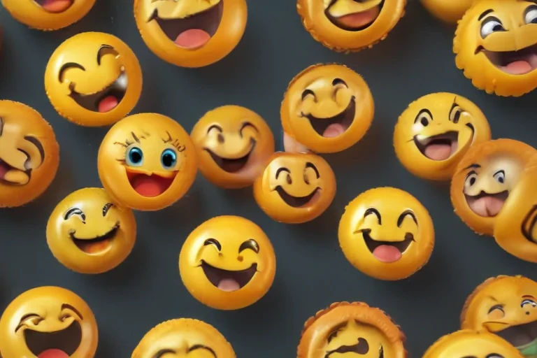 A Colorful Collection of Cheerful Emoji Faces Expressing Various ...