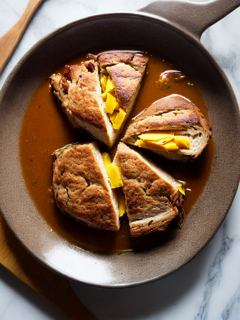 Duck with bread