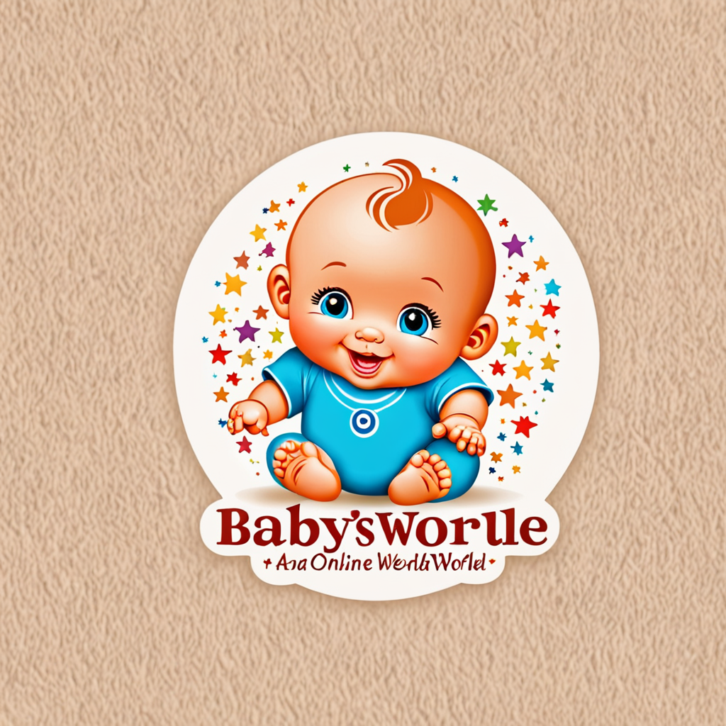 Design a captivating logo that incorporates a joyful and endearing baby ...