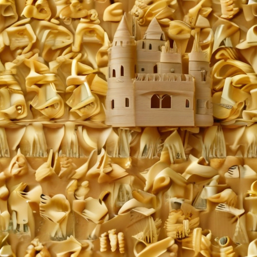 A castle of pasta
