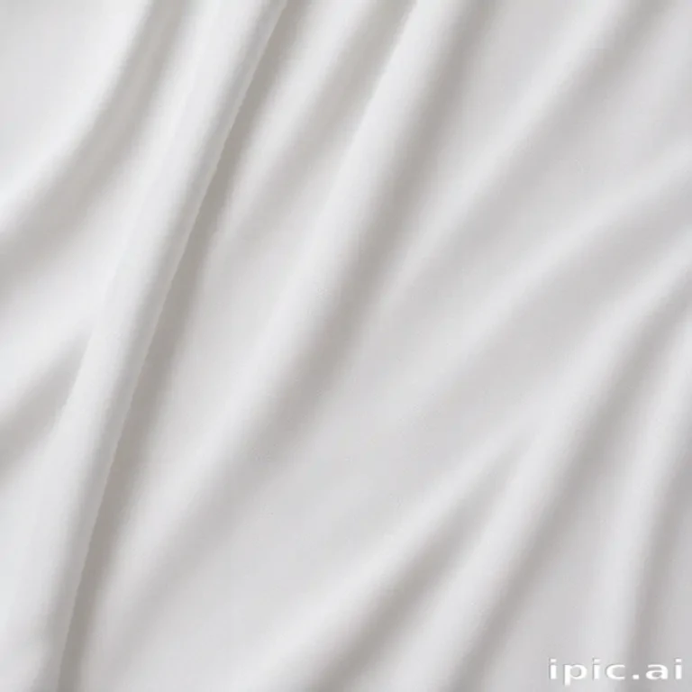 Soft and Flowing White Fabric with Gentle Drapes and Subtle Texture