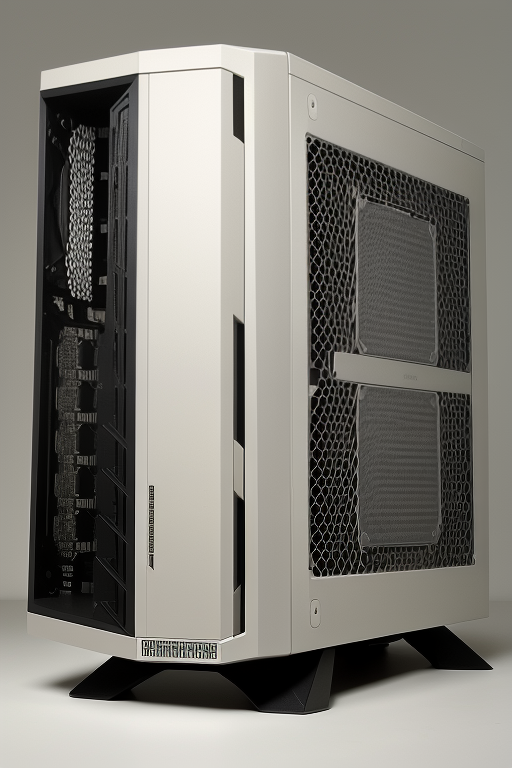 Modern Computer Case Showcasing Sleek Design and Advanced Cooling Features