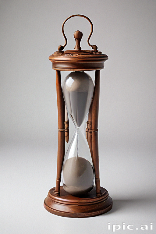 An Elegant Hourglass Displaying the Passage of Time in a Classic Design