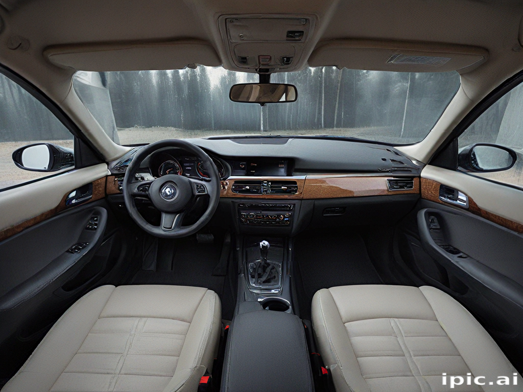 Modern Car Interior Featuring Elegant Design and Comfortable Leather Seats
