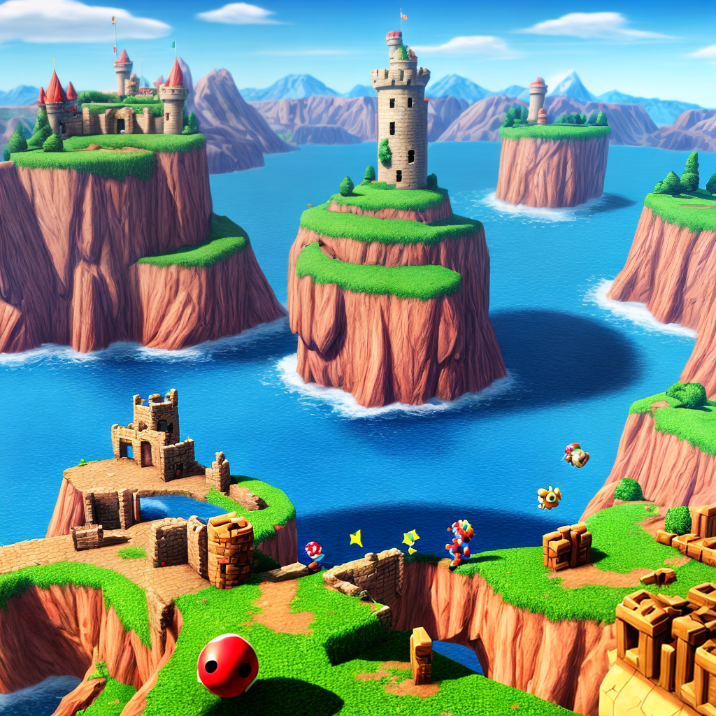 super mario destroy a castle