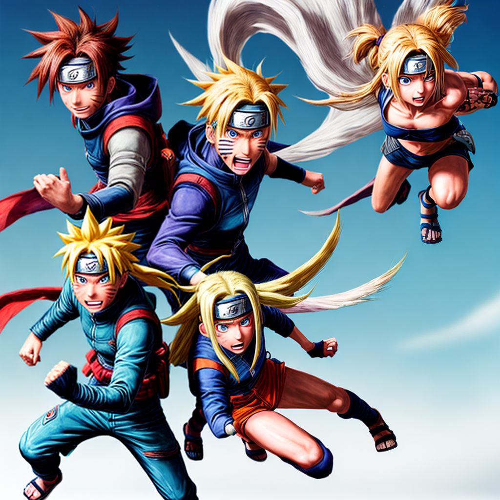 Naruto and Jiraya anime