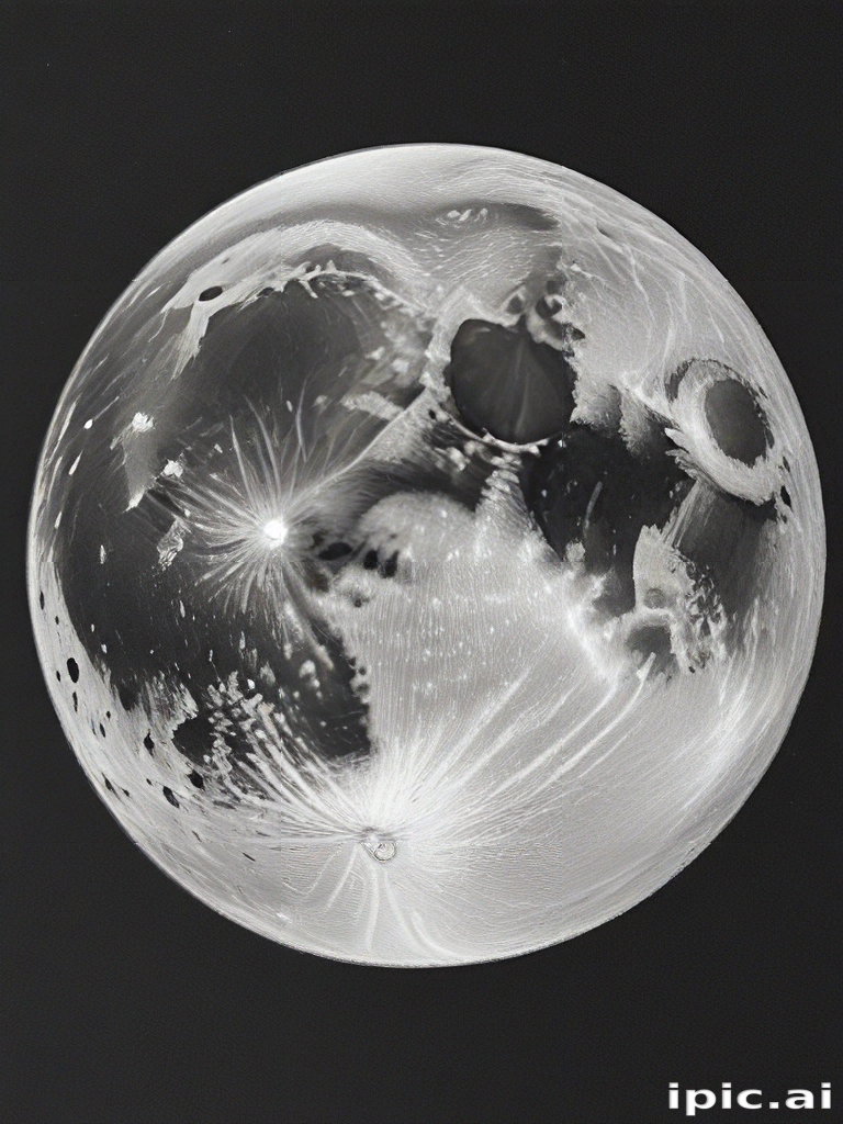 Intricate Reflections Captured Within a Spherical Glass Object on Black ...