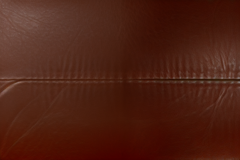 Close-Up of Rich Brown Leather Texture with Subtle Natural Grain Patterns
